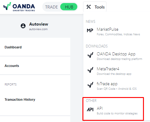 Oanda - Getting Started – Autoview Help Center